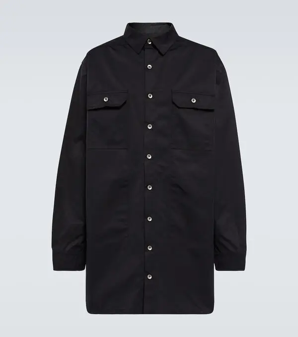 Rick Owens Cotton-blend Poplin Overshirt