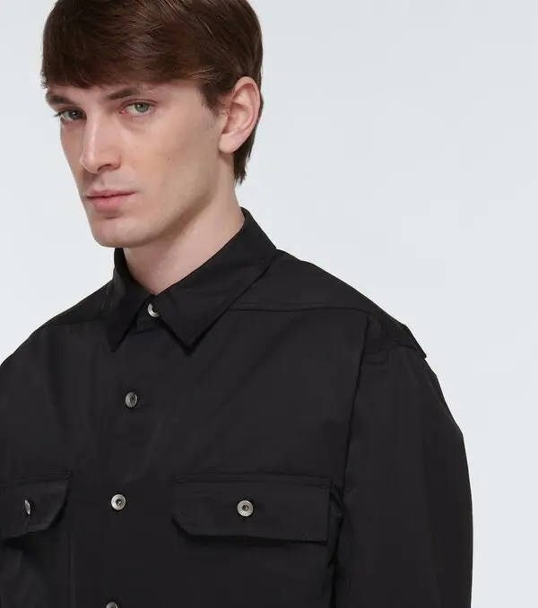 Rick Owens Cotton-blend Poplin Overshirt