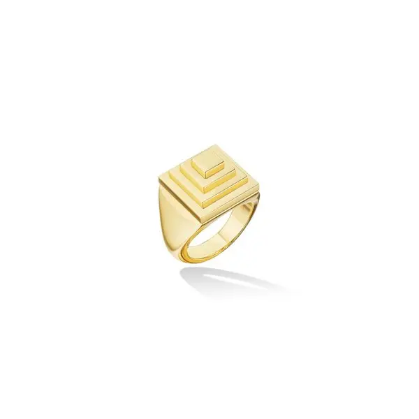 CADAR Yellow Foundation Signet Pinky Ring