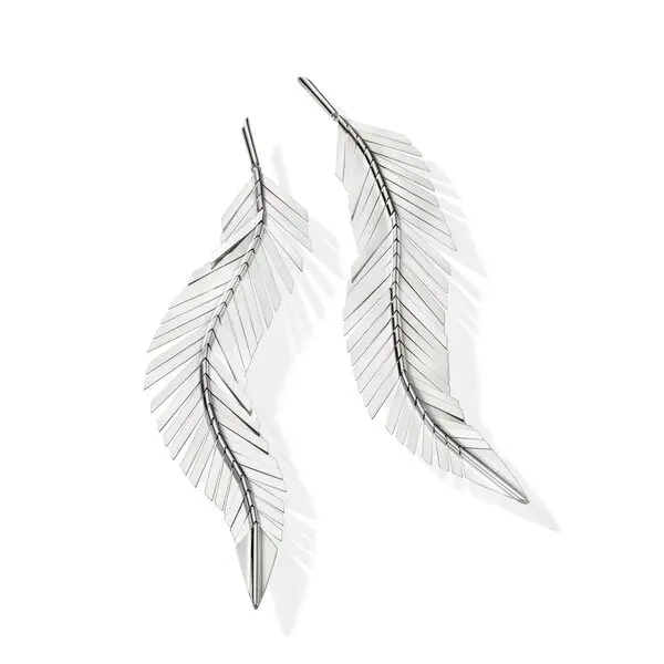 CADAR Large Yellow Feather Earrings - One-color