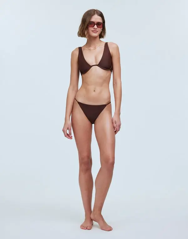 Madewell Jade Swim Paloma Bikini Top - Mocha
