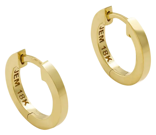 JENNIFER MEYER 18-karat Huggie Hoop Earrings - Gold