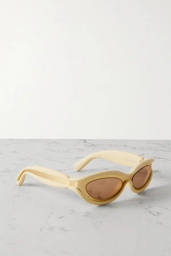 Bottega Veneta Oval-frame Sunglasses - Gold