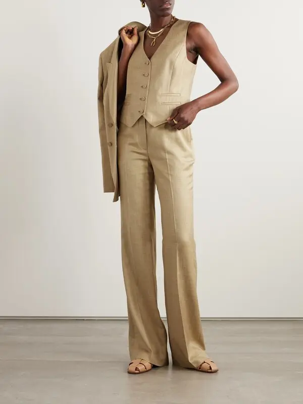 Gabriela Hearst Coleridge Wool-blend Vest - Neutrals