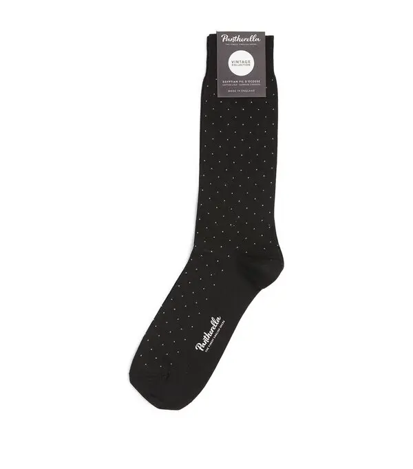 Pantherella Cotton-blend Gadsbury Socks - Black