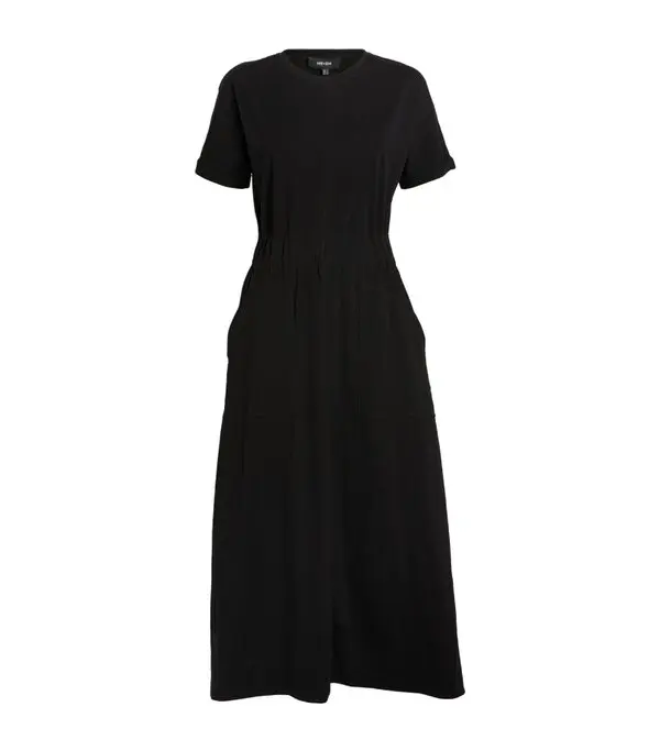 ME+EM Cotton Open-back Midi Dress