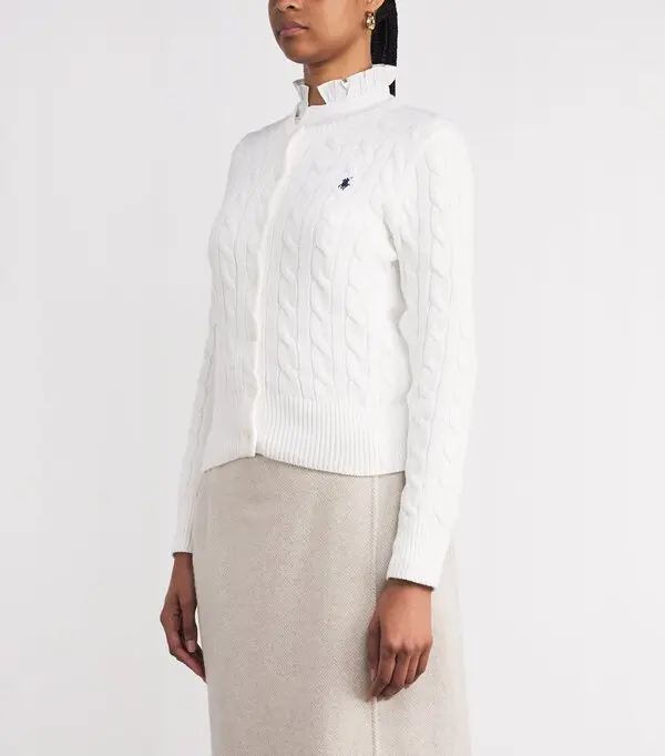 Polo Ralph Lauren Cotton Cable-knit Cardigan - White