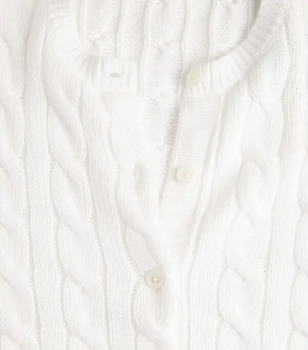 Polo Ralph Lauren Cotton Cable-knit Cardigan - White