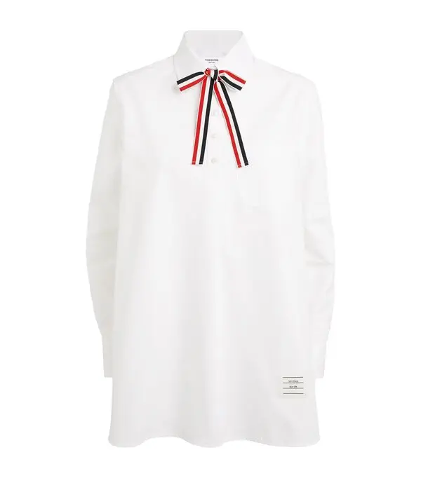 Thom Browne 4-bar Stripe Bow-tie Shirt