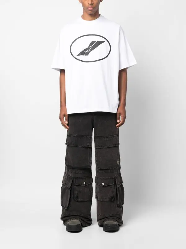We11Done Logo-print Cotton T-shirt - White