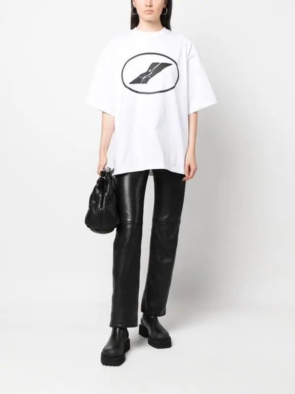 We11Done Logo-print Cotton T-shirt - White