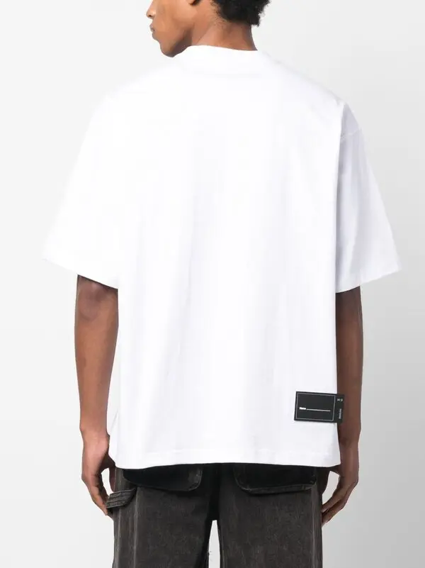 We11Done Logo-print Cotton T-shirt - White