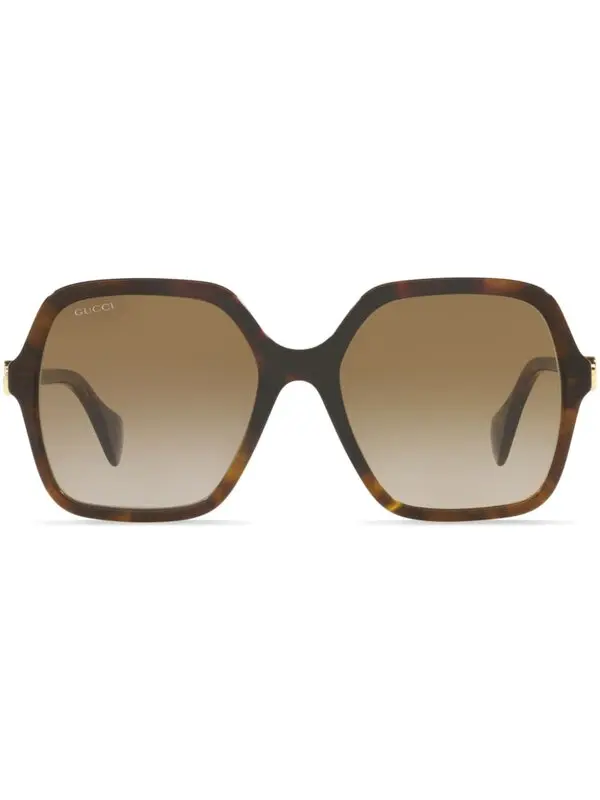 Gucci Tortoiseshell Square Sunglasses - 1800d1 Brown