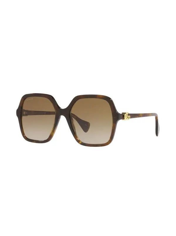 Gucci Square Frame Sunglasses - Brown