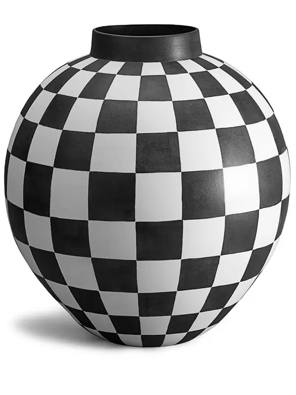 L'Objet Damier Large Vase - White