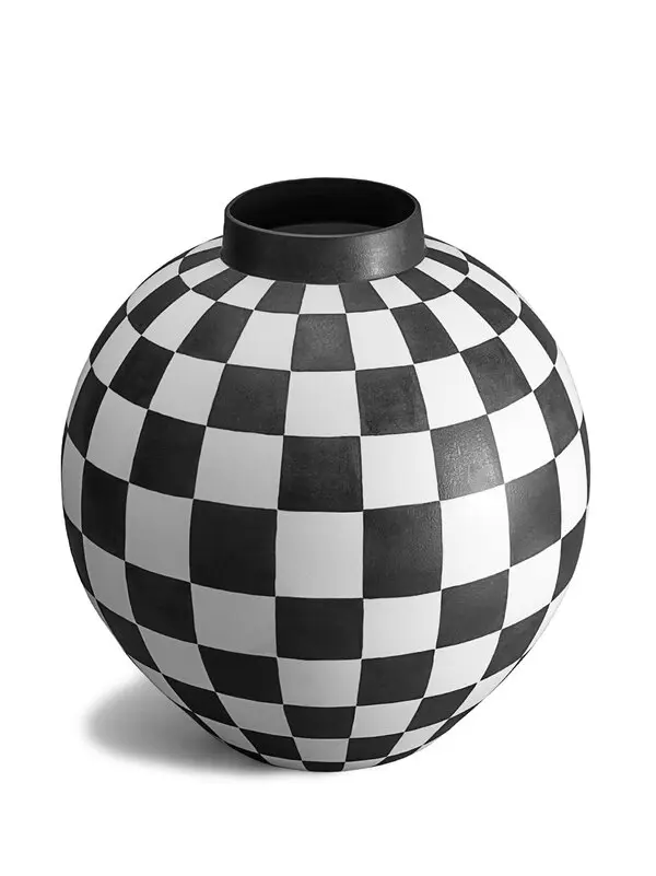 L'Objet Damier Large Vase - White