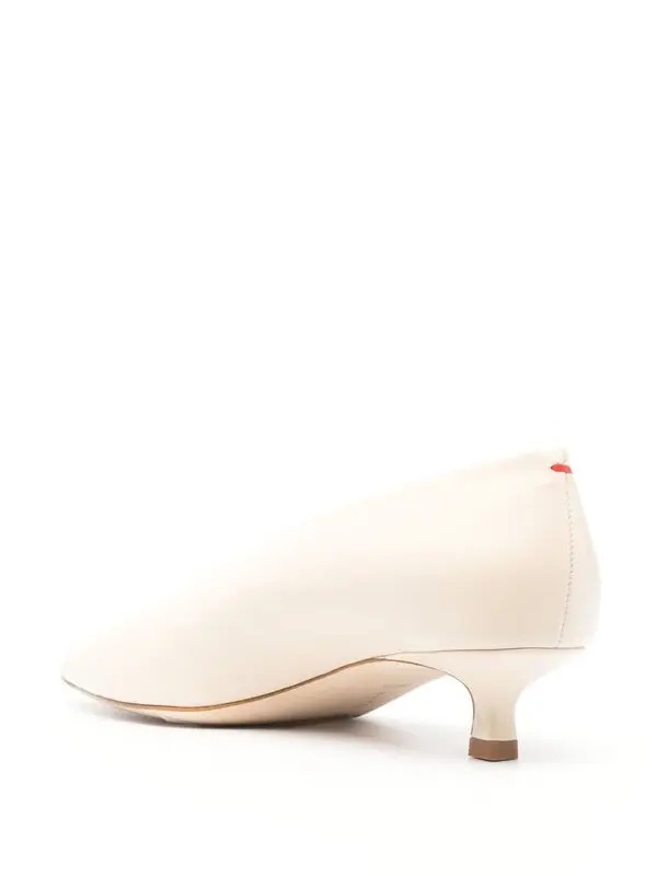 AeydĒ Clara Kitten-heel Pumps - Neutrals