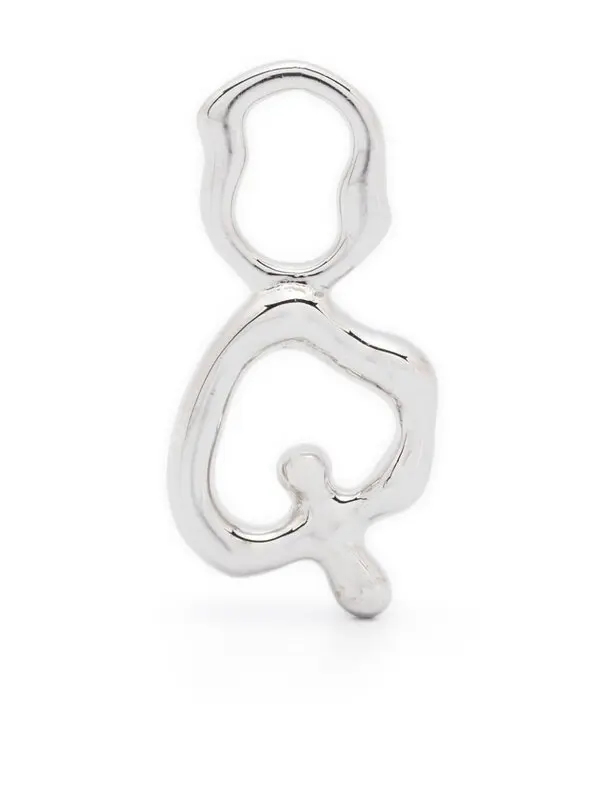 MARIA BLACK Fluent Letter Q Charm - Silver