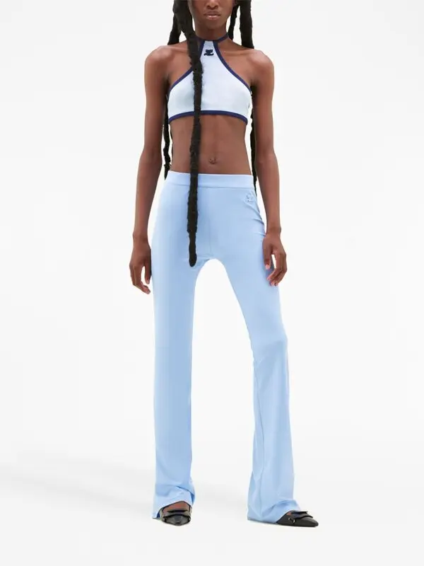 COURREGES Tech Jersey Flared Trousers