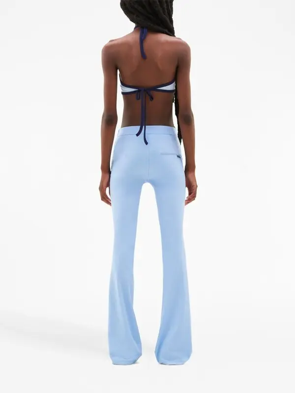 COURREGES Tech Jersey Flared Trousers