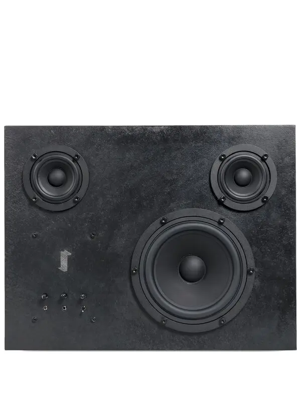 TRANSPARENT Rectangle-shape Steel Speaker - Black