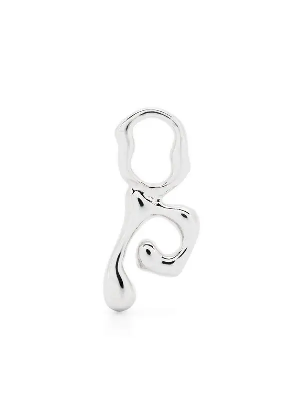 MARIA BLACK Fluent Letter P Charm - Silver