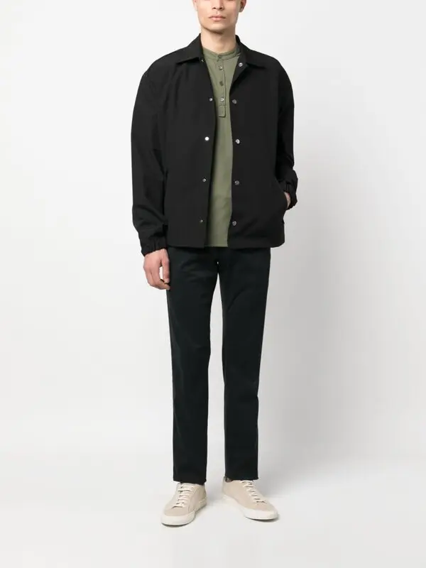 ZANONE Band-collar Polo Shirt