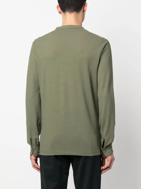 ZANONE Band-collar Polo Shirt