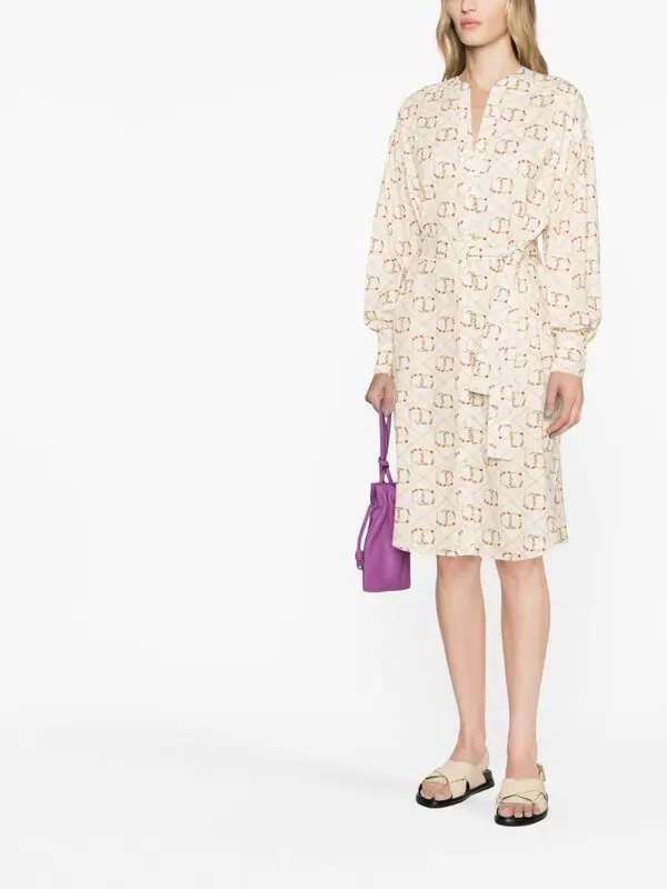 TWINSET Logo-print Cotton Shirtdress