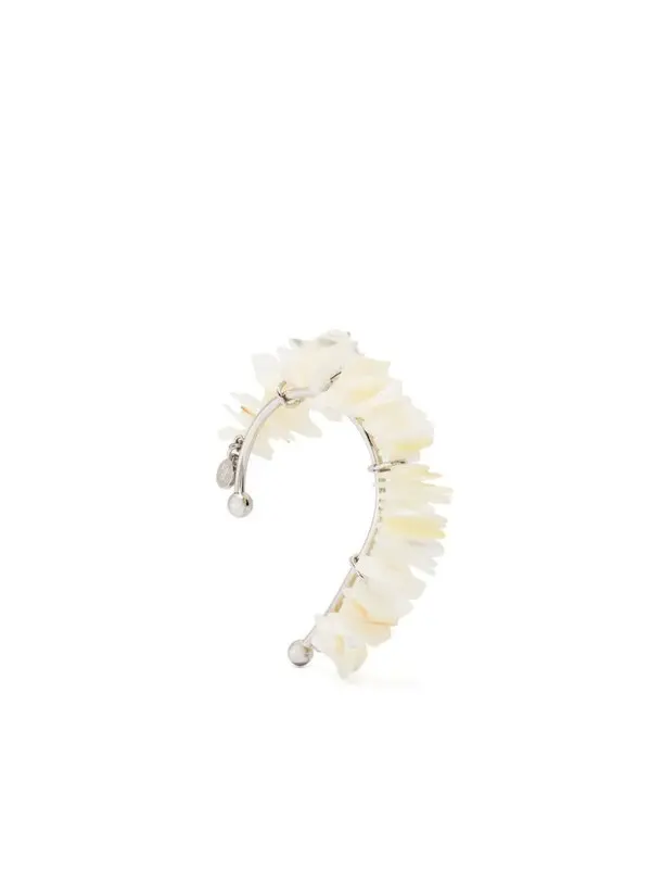 COURREGES Mother Of Pearl Ear Cuff - White