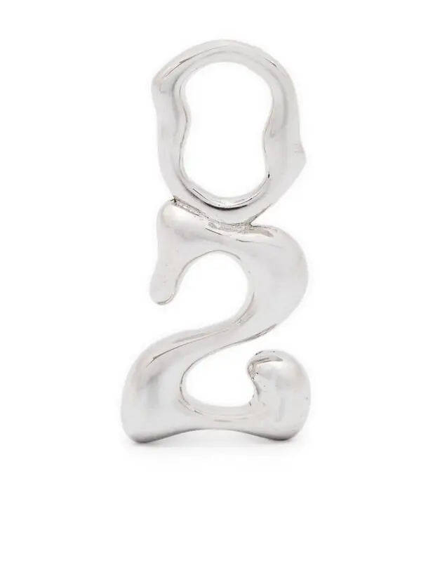 MARIA BLACK Fluent Letter Z Charm - Silver