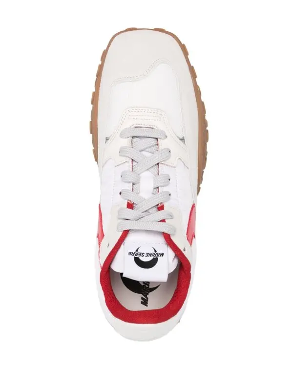 MARINE SERRE Ms-rise 22 Low-top Sneakers - White