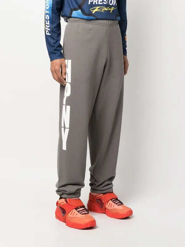 Heron Preston Logo-print Cotton Track Pants - Grey