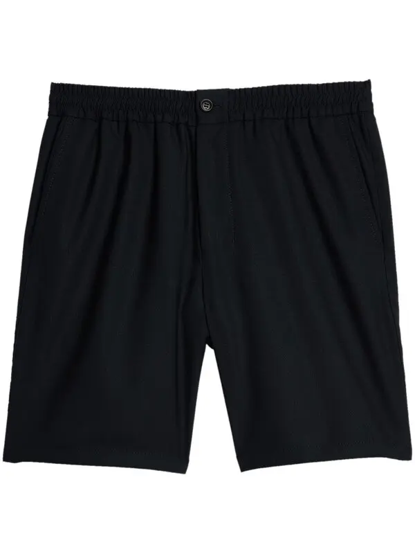 Ami Virgin Wool Chino Shorts - Black