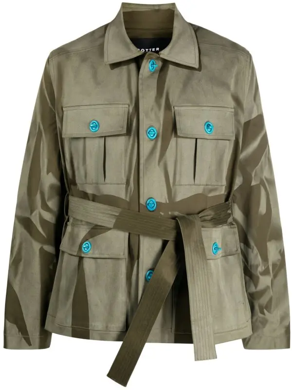 BOTTER Abstract-print Belted Jacket