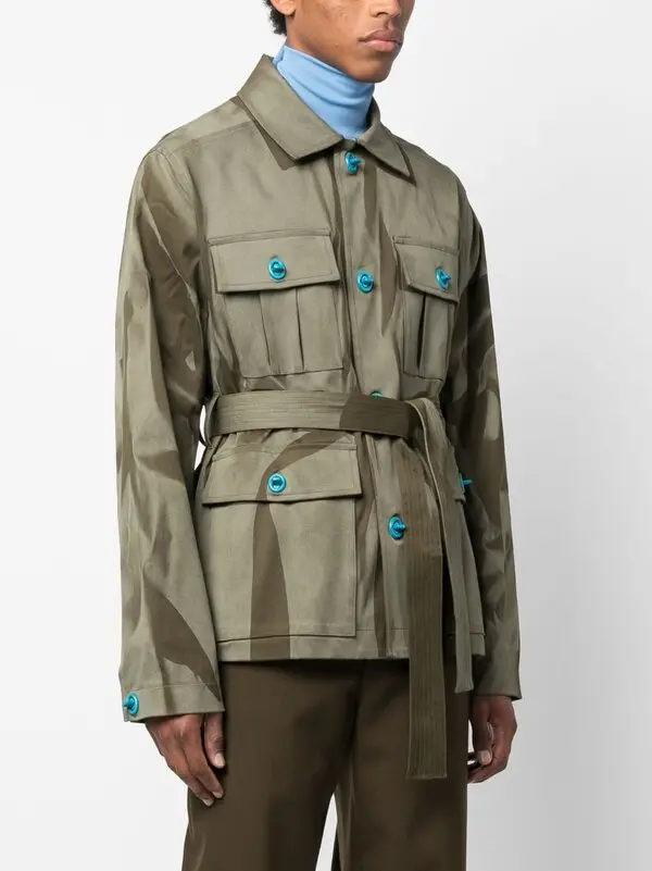 BOTTER Abstract-print Belted Jacket