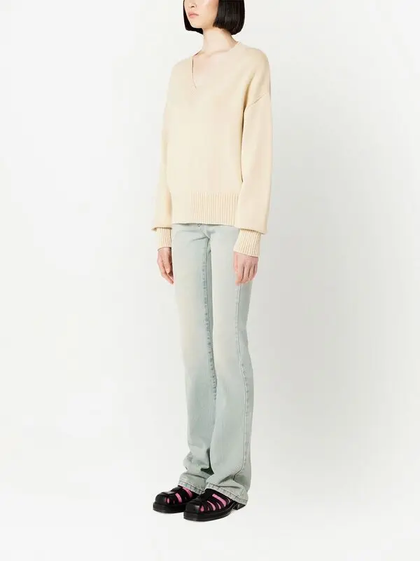AMI Paris De Coeur V-neck Jumper