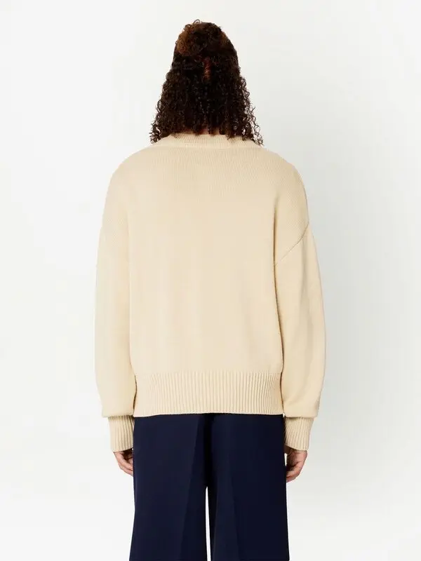 AMI Paris De Coeur V-neck Jumper