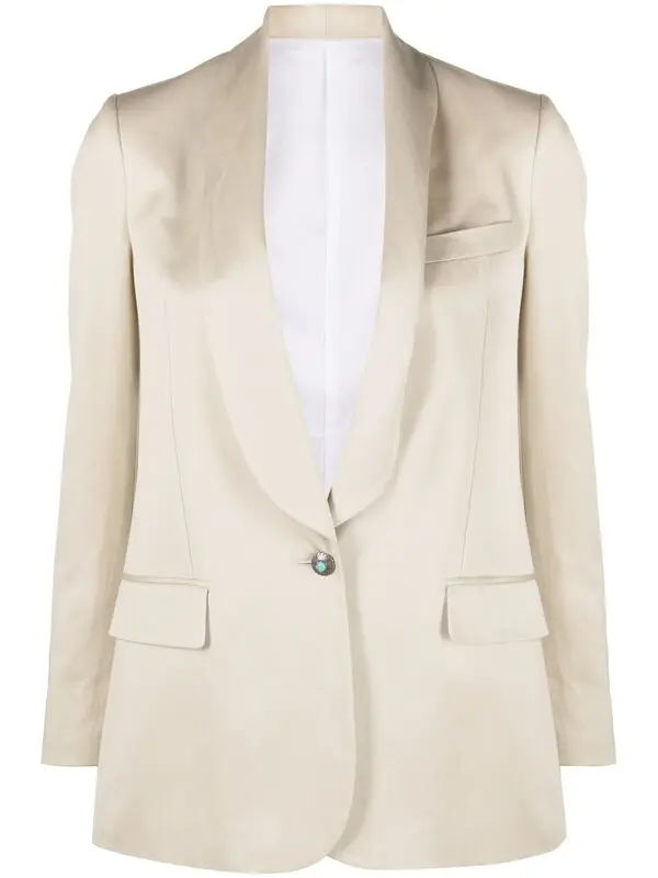 FORTELA Blaire Single-breasted Blazer - Neutrals