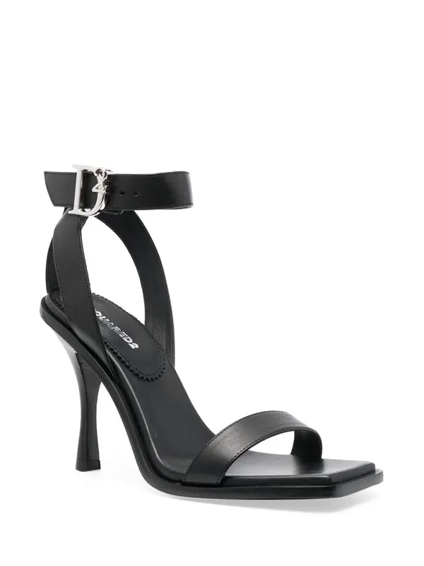 Dsquared2 Buckle 100mm Leather Sandals