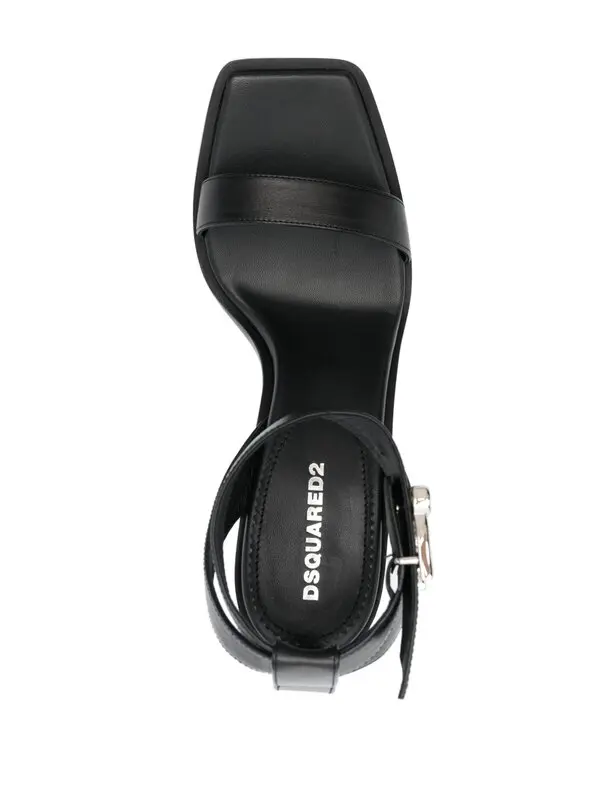 Dsquared2 Buckle 100mm Leather Sandals