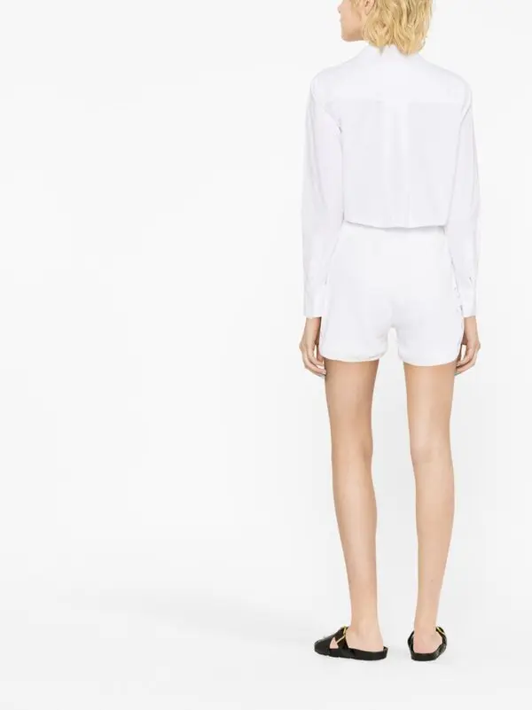 Ermanno Scervino Lace-trim High-waisted Shorts