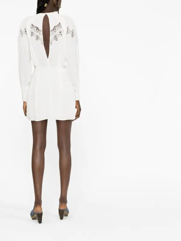 IRO PARIS Belinda Lace-trim Dress - White
