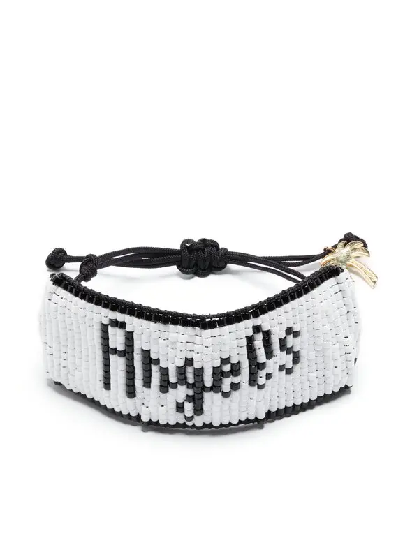 Palm Angels Logo Beaded Bracelet