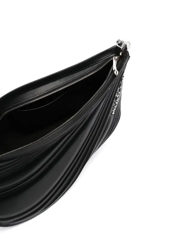 MUGLER Spiral Curve 01 Shoulder Bag - Black