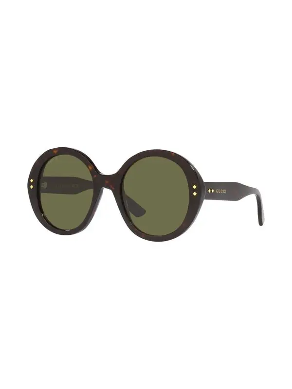 Gucci Tortoiseshell Round-frame Sunglasses