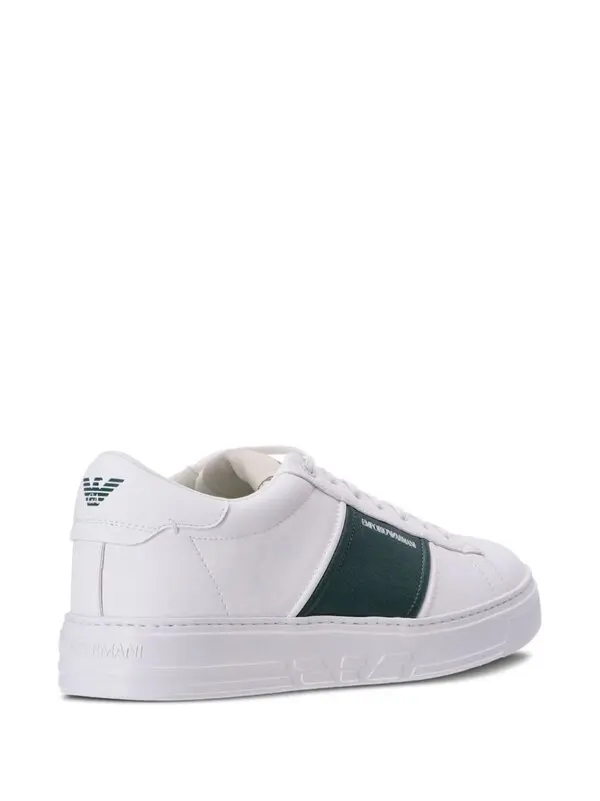 Emporio Armani Logo-print Leather Sneakers