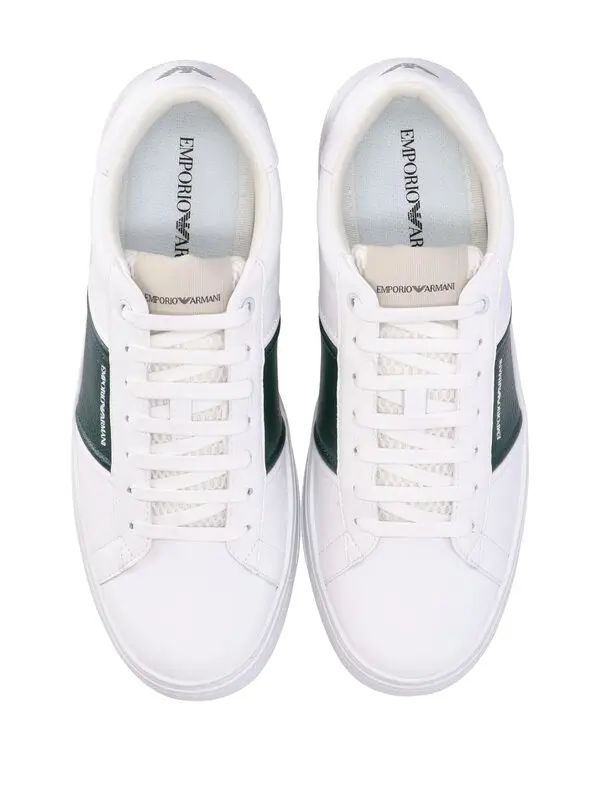 Emporio Armani Logo-print Leather Sneakers