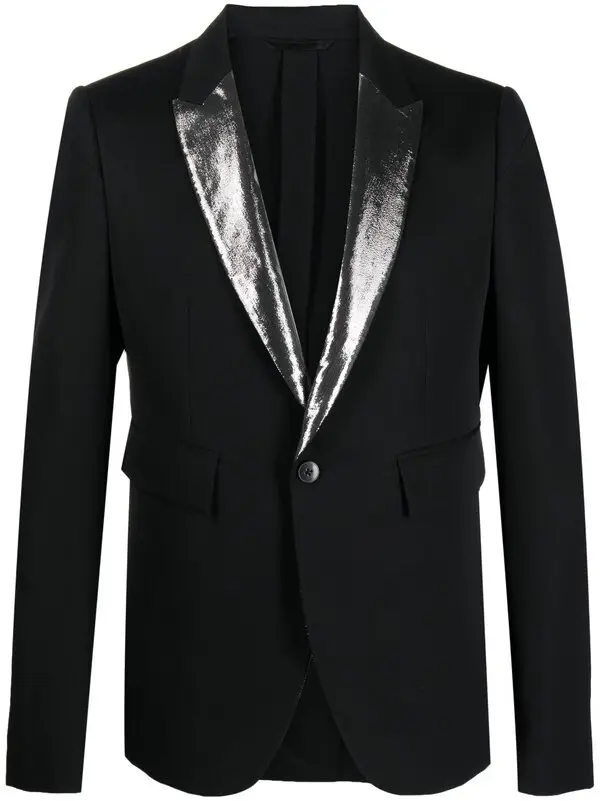 SAPIO Single-breasted Long-sleeved Blazer - Black