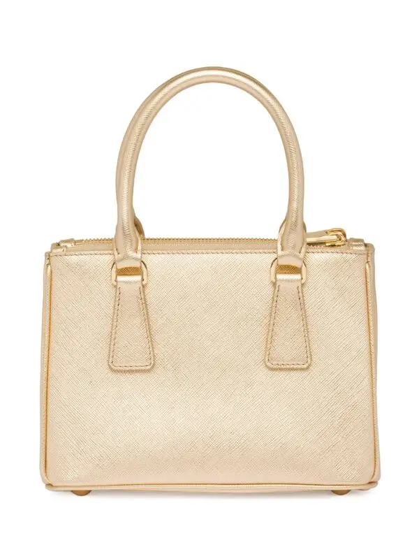Prada Galleria Leather Mini Bag - Gold